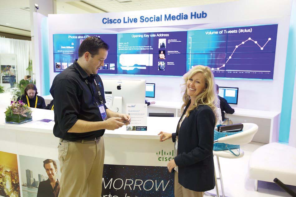 Cisco Live Command Center Showcases Social Chatter - Event Marketer