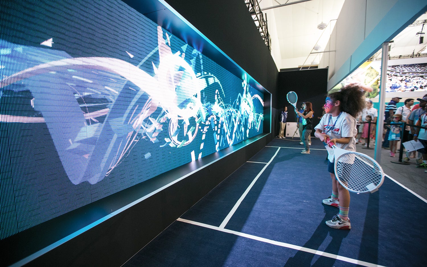 American Express Creates High-Tech Tennis Artistry - Event Marketer