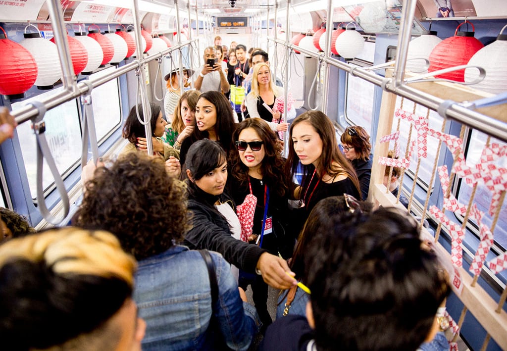 Uniqlo Promotes its Chicago Store Opening with a Train Takeover