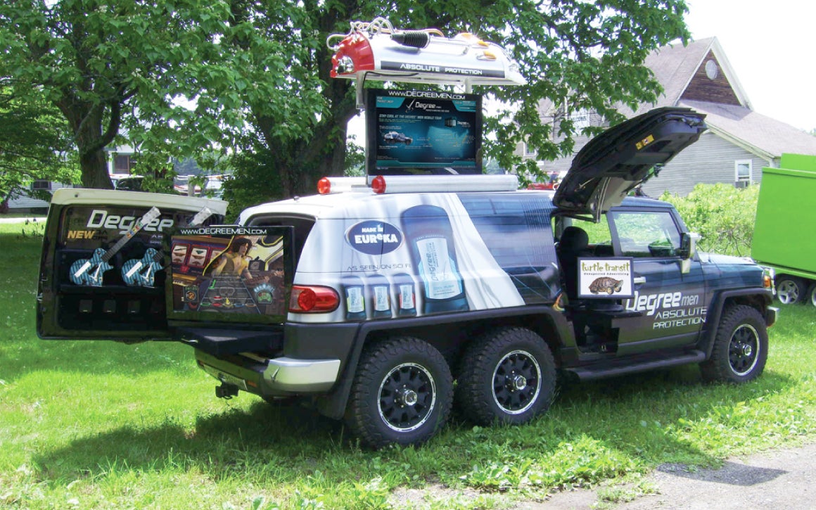 Unilever Unleashes Degree Urban Vehicle of the Future - Event Marketer