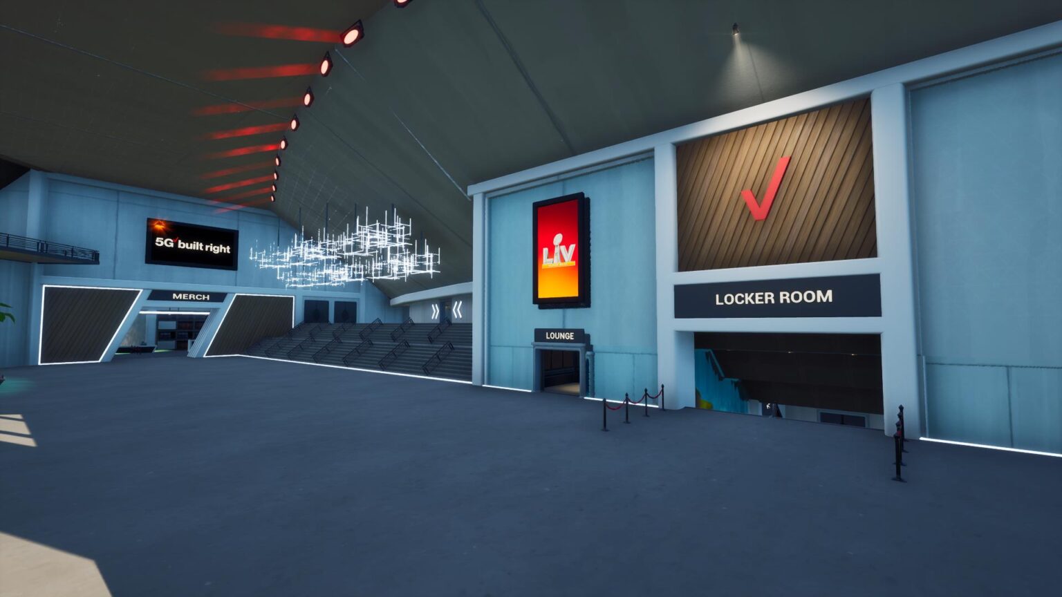 Verizon Builds 5G Stadium in Fortnite for Super Bowl