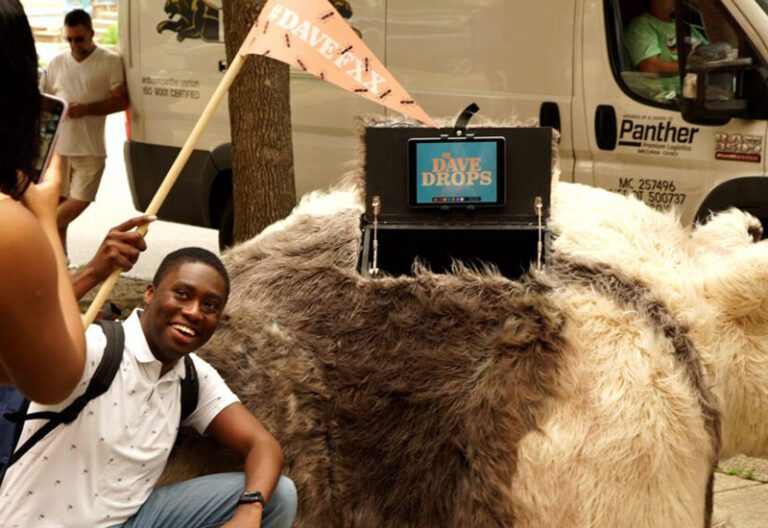 FX Deploys Drones, Robots and a Giant Anteater for 'Dave Drops' Stunt