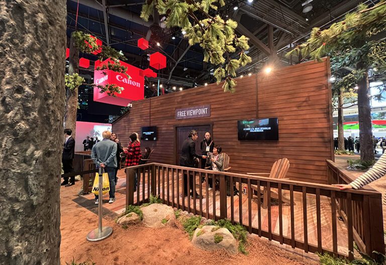 Canon Touts its Tech with a ‘Knock at the Cabin’ Booth at CES
