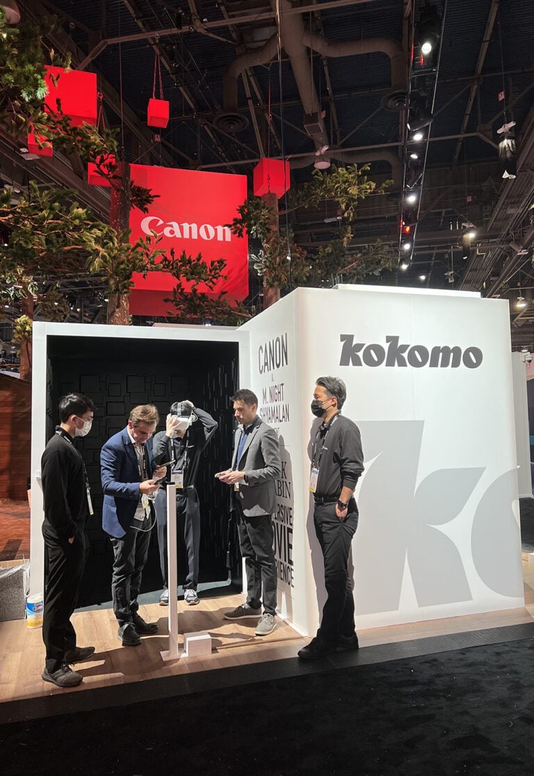 Canon Touts its Tech with a ‘Knock at the Cabin’ Booth at CES