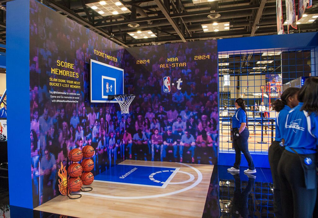 NBA All-Star: Ticketmaster Shoots its Shot with a Retro Arcade