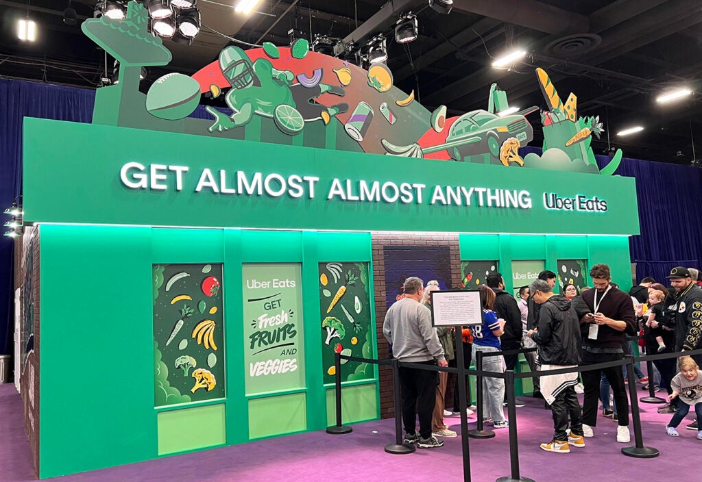 Inside the Uber Eats 'Get Almost Anything Shop' at Super Bowl 58