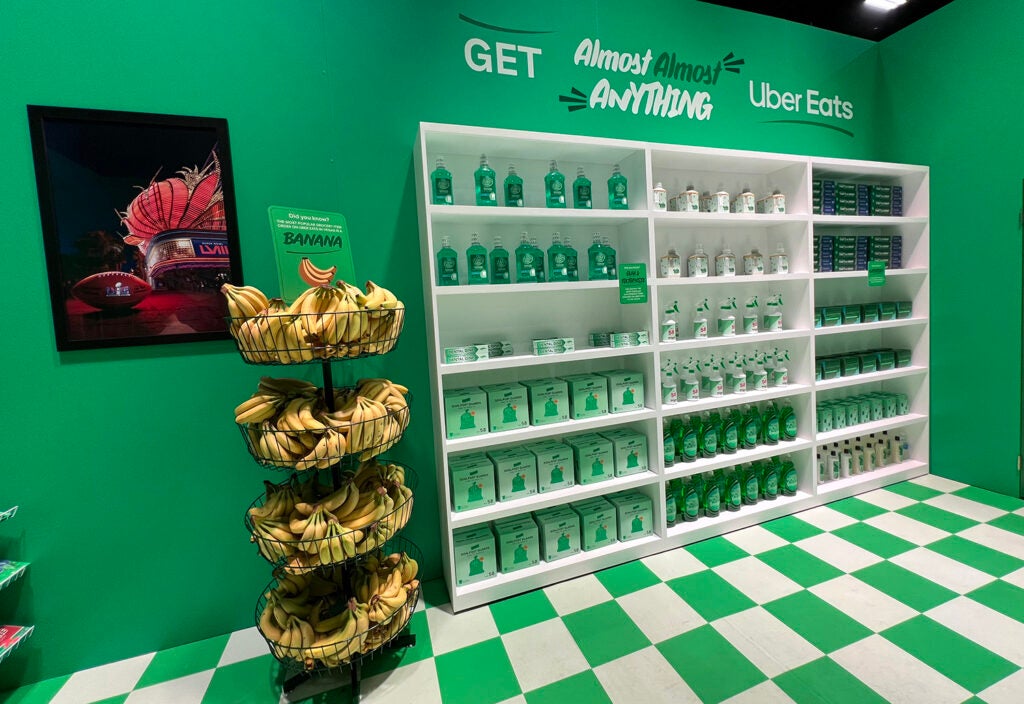 Inside the Uber Eats 'Get Almost Anything Shop' at Super Bowl 58