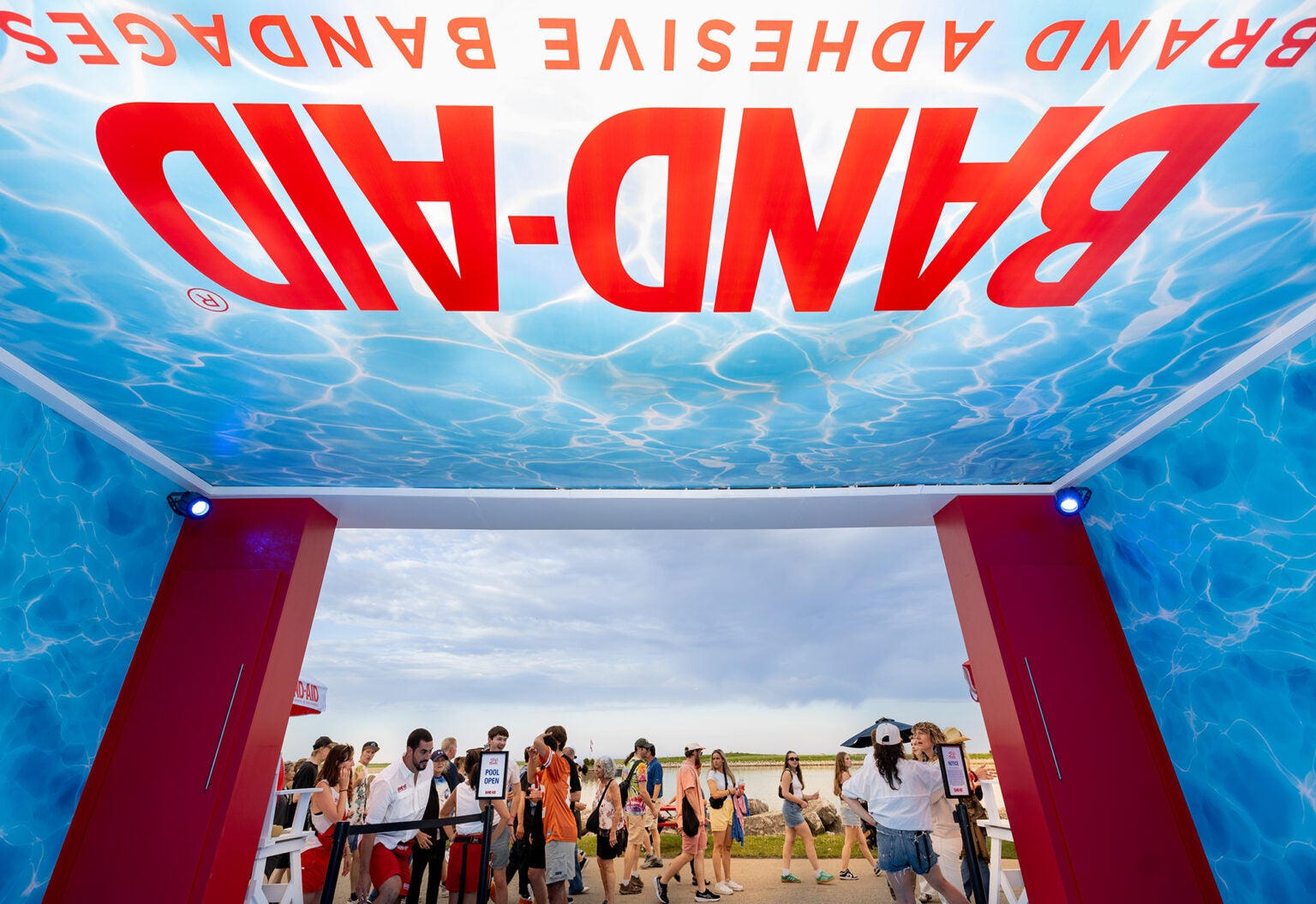 Band-Aid Makes Waves With a Pool-themed Pop-up at Summerfest